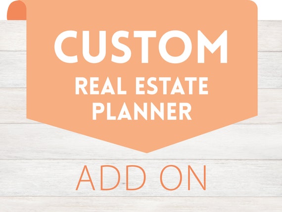 Real Estate Planner Add-on : Custom Labels | Etsy