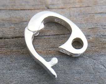 17.5mm Sterling Silver Hinged Square Clasp Charm Holdersilver - Etsy