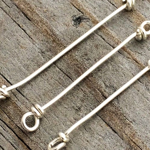 Sterling Silver Hammered Stick - Etsy