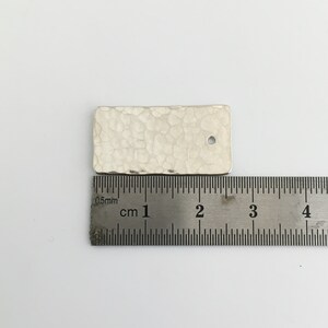 Sterling Silver Hammered Rectangle - Etsy