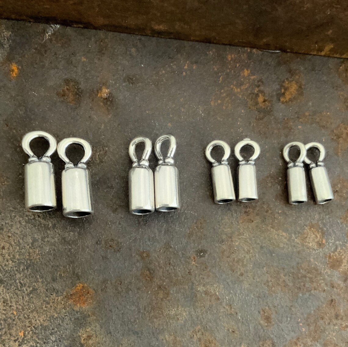 Sterling Silver End Caps Four Sizes - Etsy
