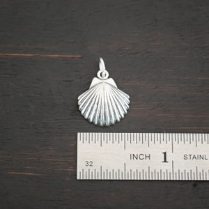 Sterling Silver Sea Shell Charm - Etsy