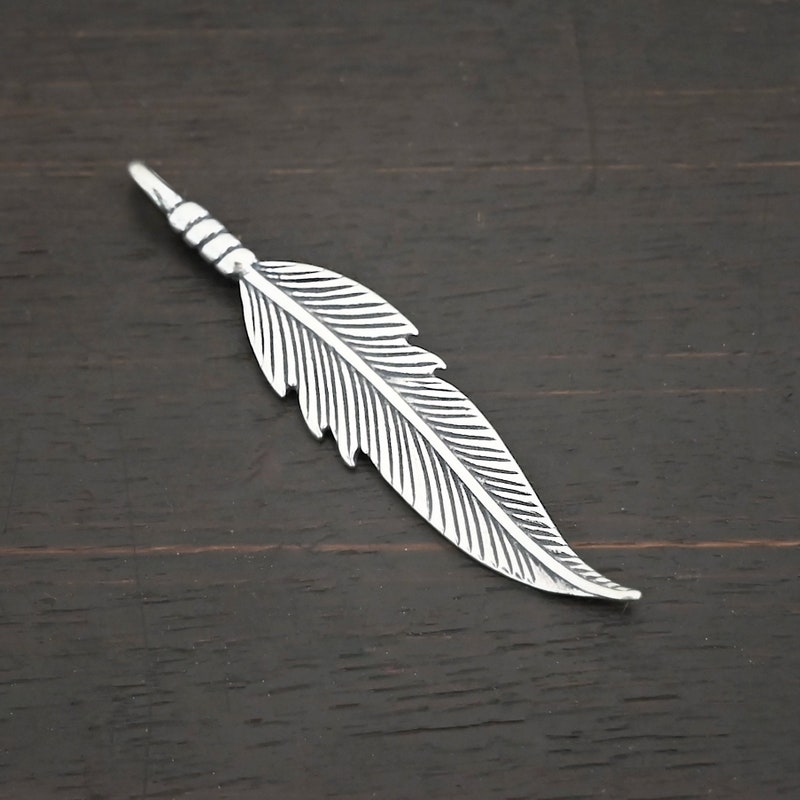 Silver Feather Charm - Etsy