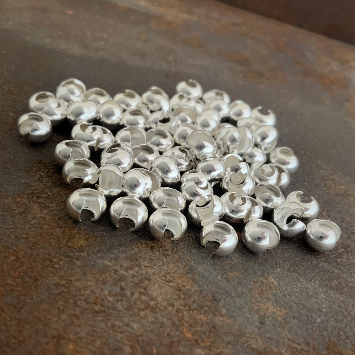 Sterling Silver Crimp Cover | Etsy