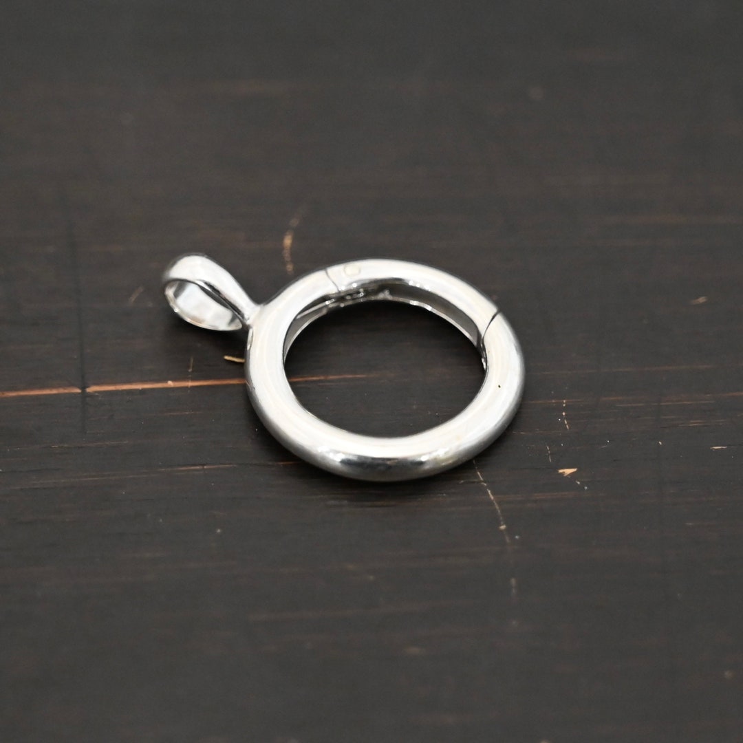 Sterling Silver Hinged Clasp With Bail - Etsy