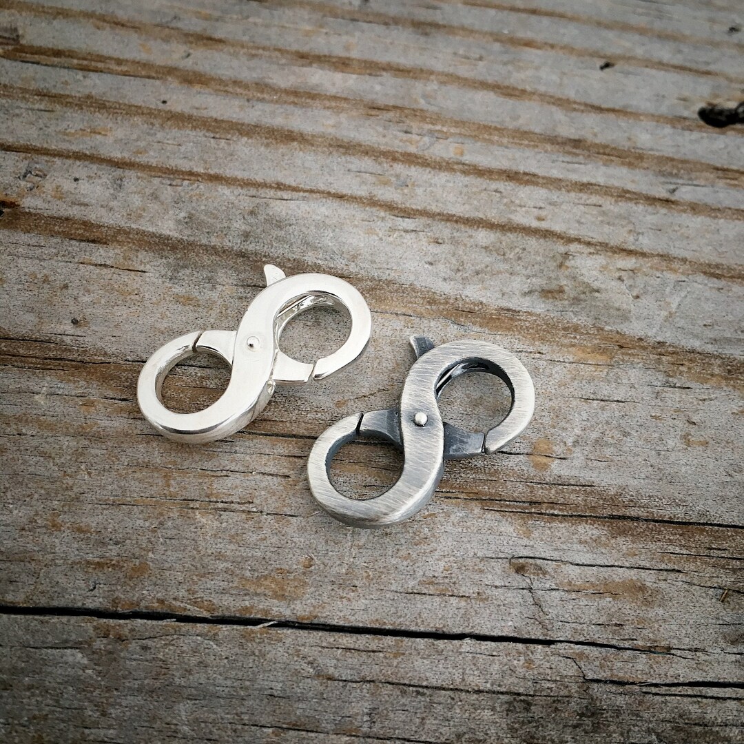 Daisy Sterling Silver Double Figure Eight Lobster Claw Clasp - Etsy