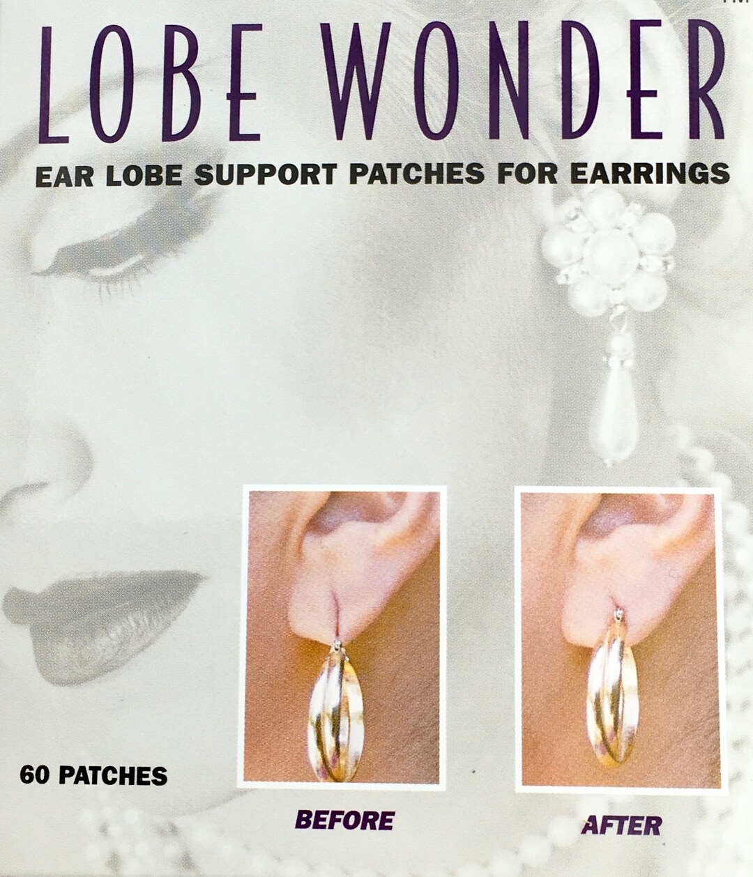 Lobe Wonder Ear Lobe Support Patches for Earrings - Etsy Lobe Wonder Ear Lobe Support Patches for Earrings - Etsy