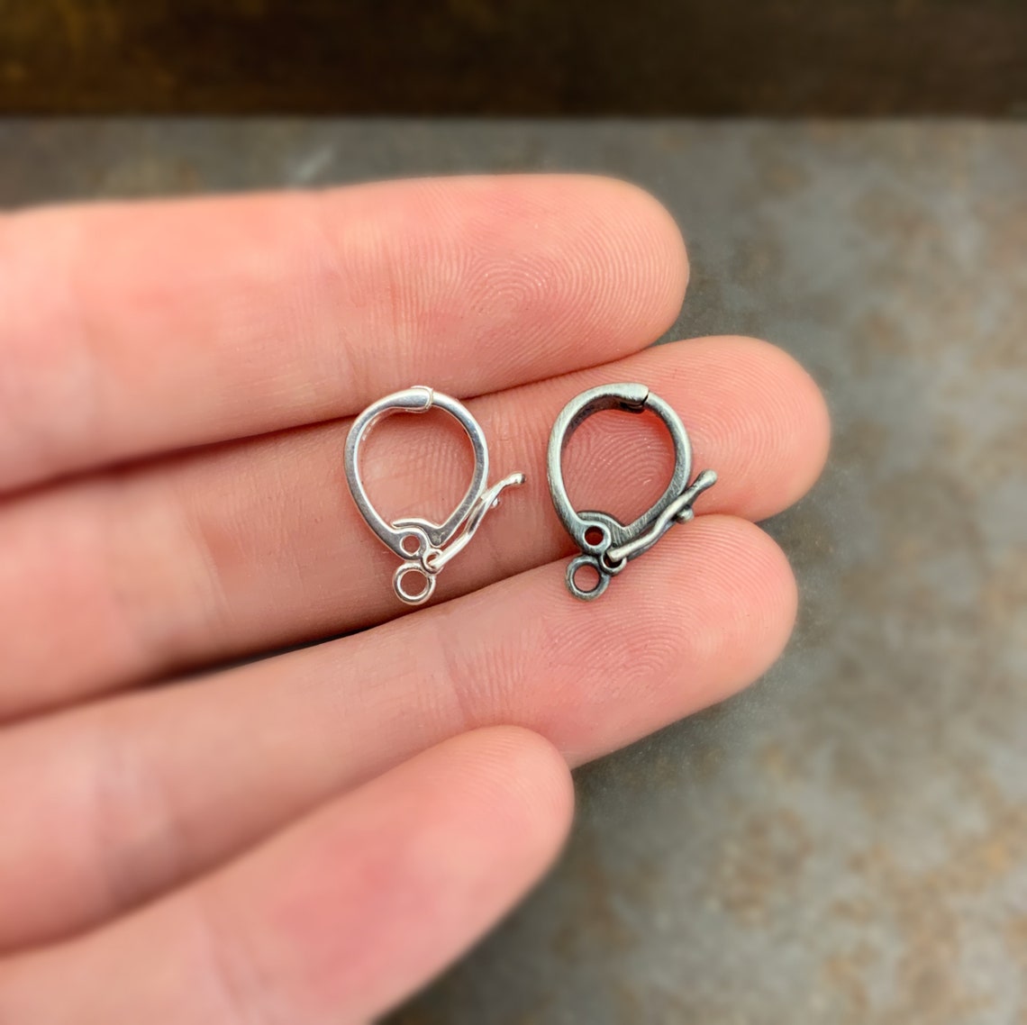 Sterling Silver Hinged Bail - Etsy