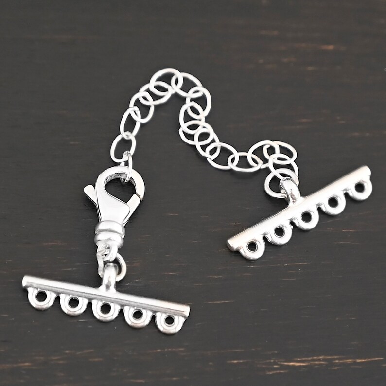 Myles - Sterling Silver Multistrand Clasp - Etsy
