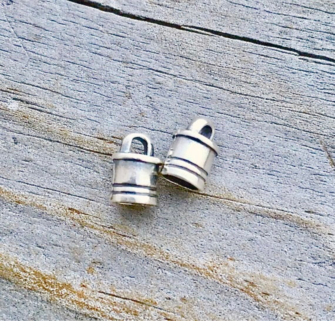 Sterling Silver End Caps 2pcs. 6x9mm - Etsy