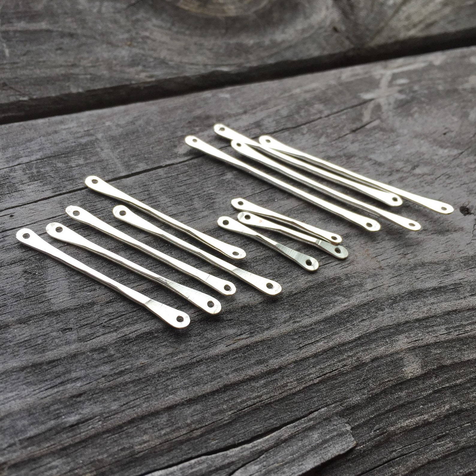 Sterling Silver Hammered Stick - Etsy