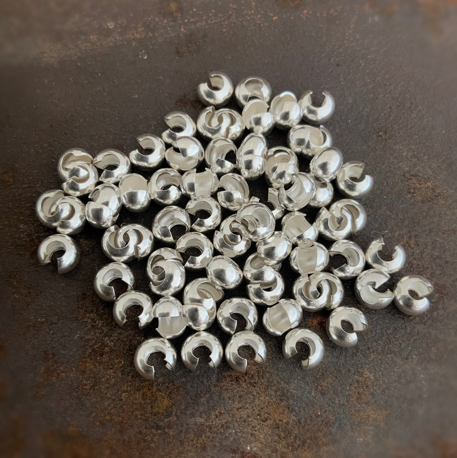 Sterling Silver Crimp Cover | Etsy