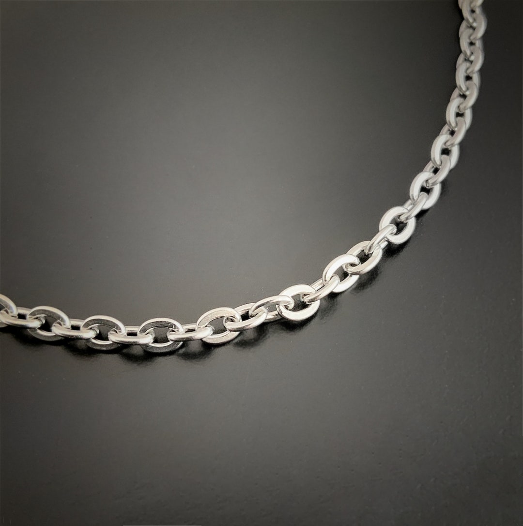 Stainless Steel simon Chain Sold by the Foot 3x4mm - Etsy