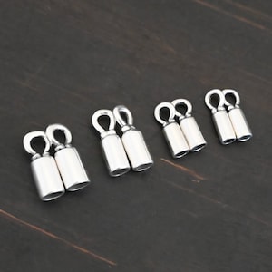 Sterling Silver End Caps - Four Sizes - Etsy