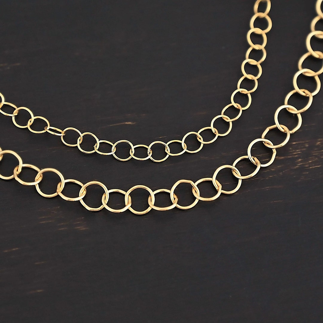 14K Gold Filled Round Extension - Etsy