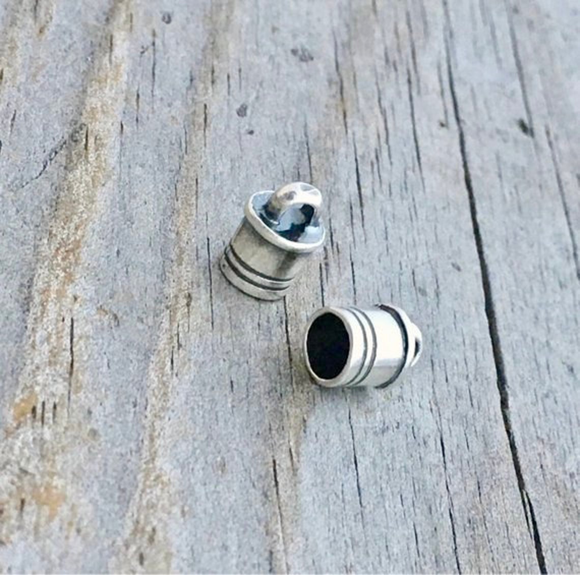 Sterling Silver End Caps 2pcs. 6x9mm - Etsy