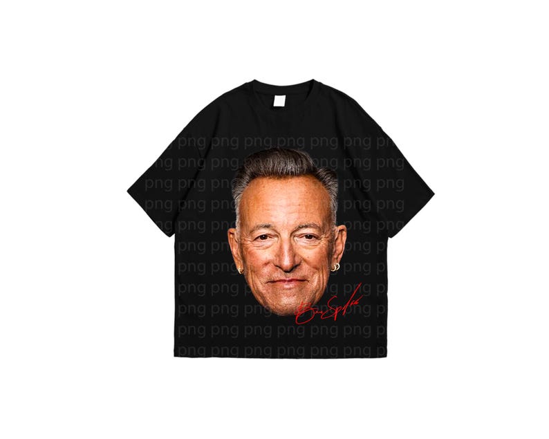 Bruce Springsteen Png / Shirt Design, Ready to Print, Bootleg T Shirt ...