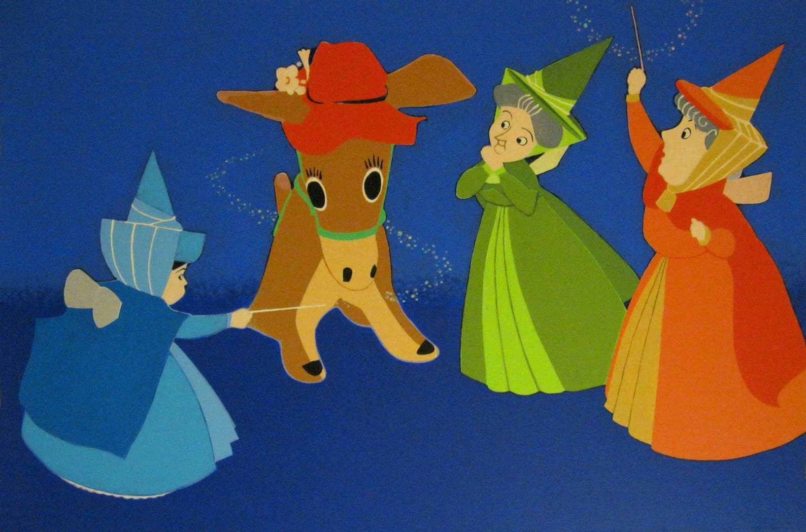 The 3 Good Fairies From Sleeping Beauty, Painting 1959 - Etsy