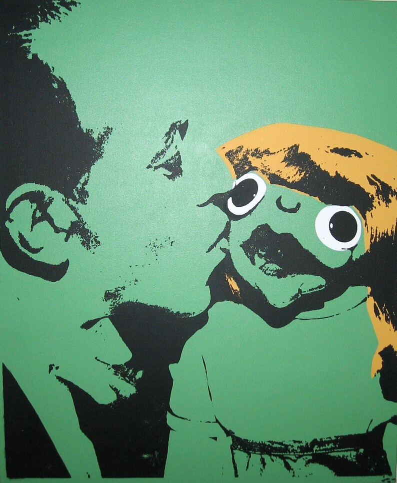 Senor Wences and Johnny Painting in Green - Etsy