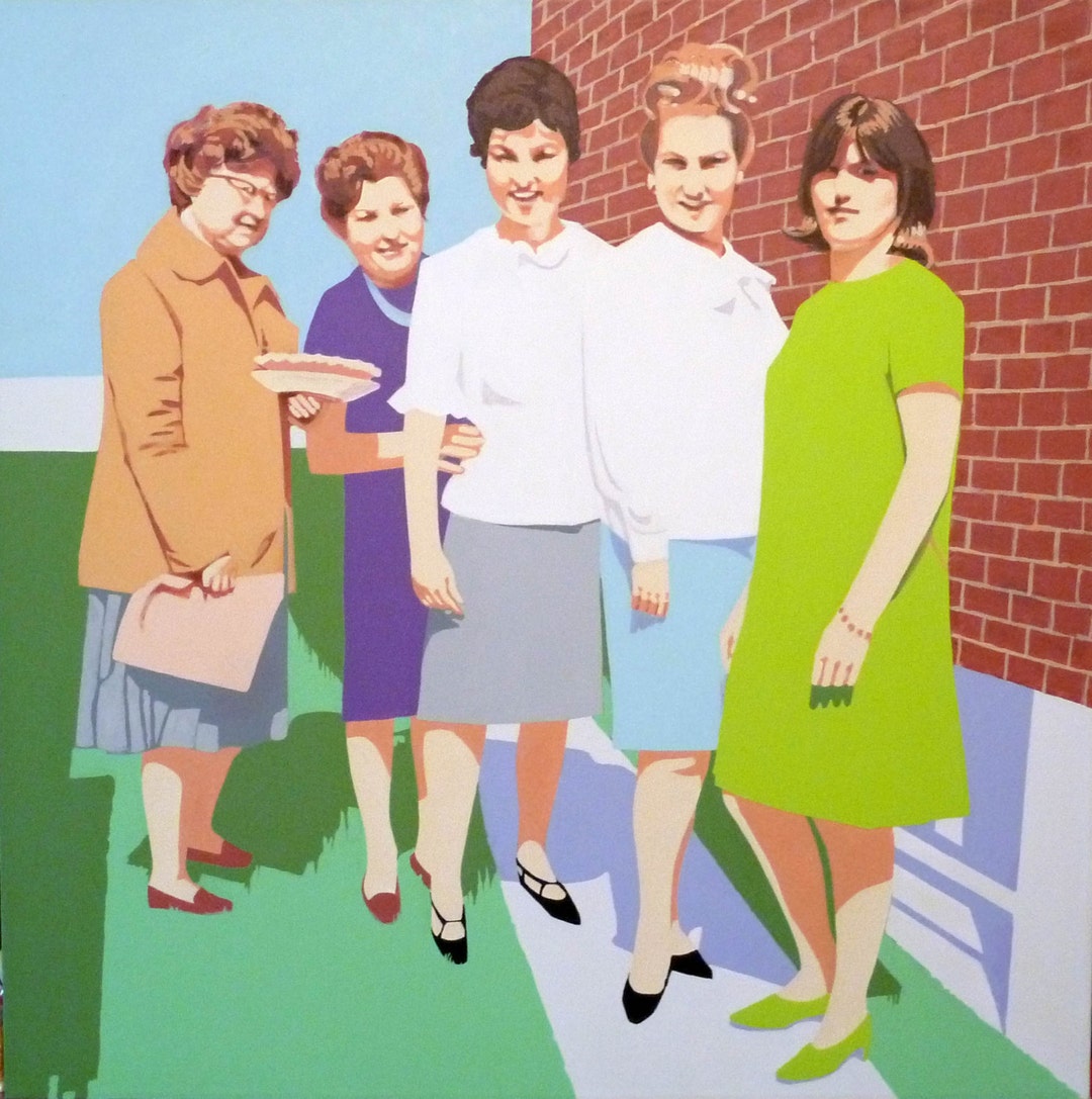 One Sunny Easter Day in 1967. a 30 X 30 Painting. - Etsy