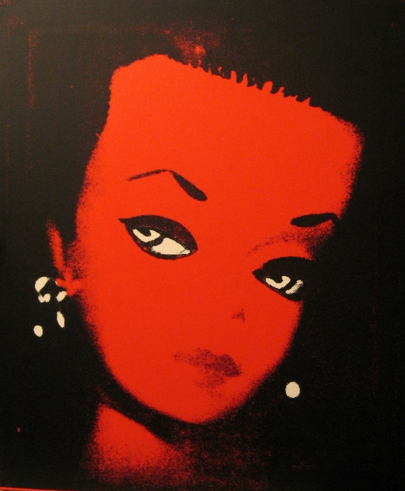 A Number One Barbie in Red a Hand Painted 20 X 24 - Etsy