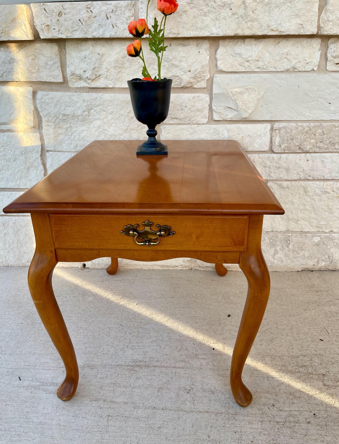 Moosehead Co Solid Maple End Table With Drawer: Vintage Heirloom ...