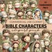 Kawaii Bible Characters Clipart | Christian PNG Graphics (digital ...
