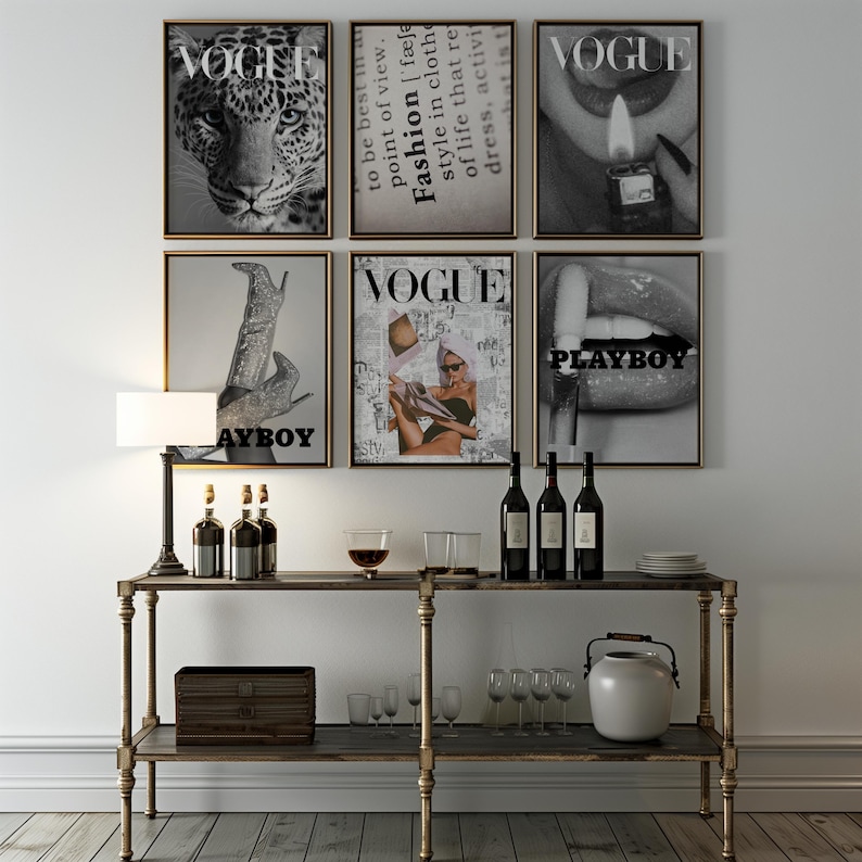 Trendy Fashion Prints Bundle: Modern Wall Art Set (digital Download ...