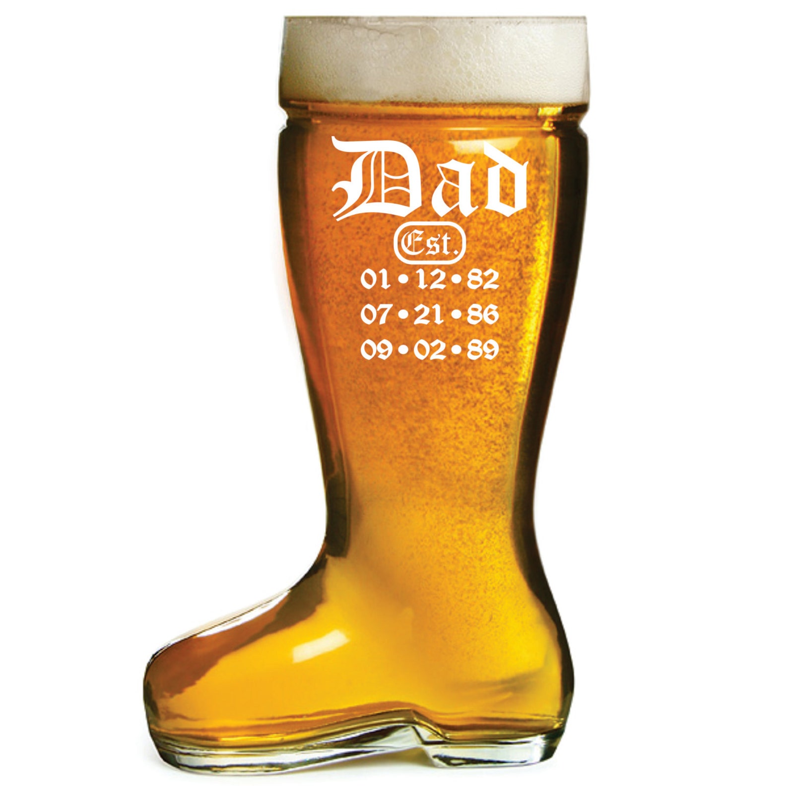 DAD Das Boot Custom Engraved 1 Liter Beer Boot Das Boot | Etsy