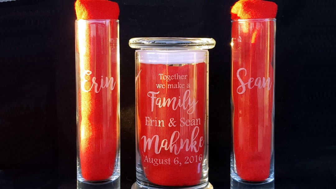 Sand Ceremony Set, Personalized Unity Set, Engraved Sand Ceremony Set ...