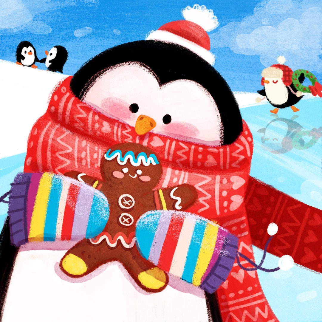 Gingerbread Penguin - Etsy
