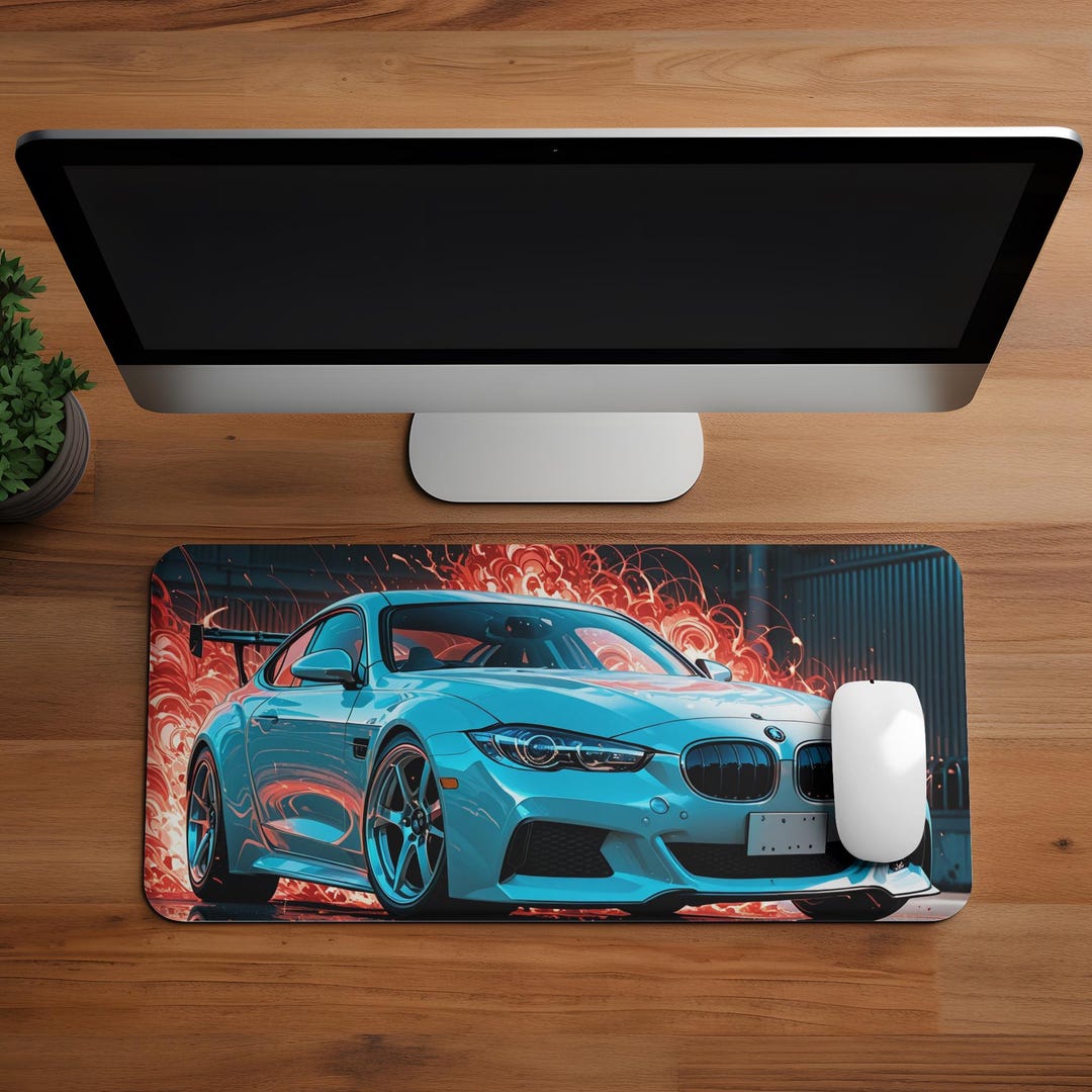 Anime Car Mousepad – JDM Racing Desk Mat in Cartoon Style – Drift Car ...
