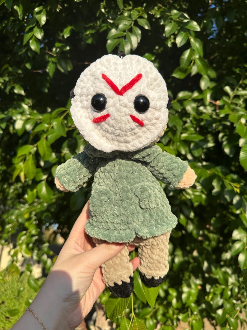 Handmade Crochet Jason Voorhees Plushie - Etsy