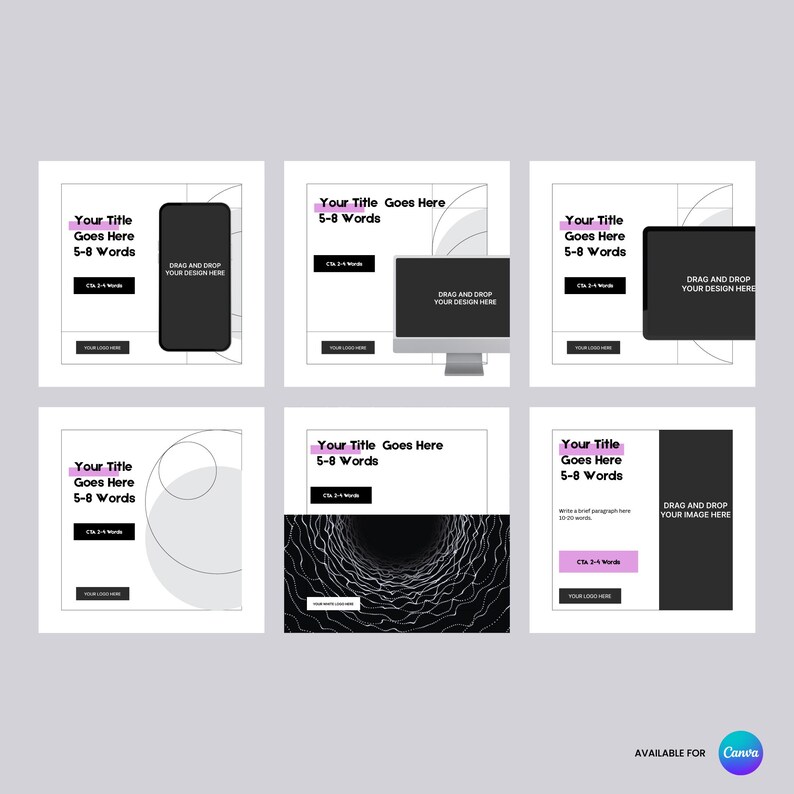 Canva Ad Templates: Forma 20 Collection - Social Media Marketing (6 ...