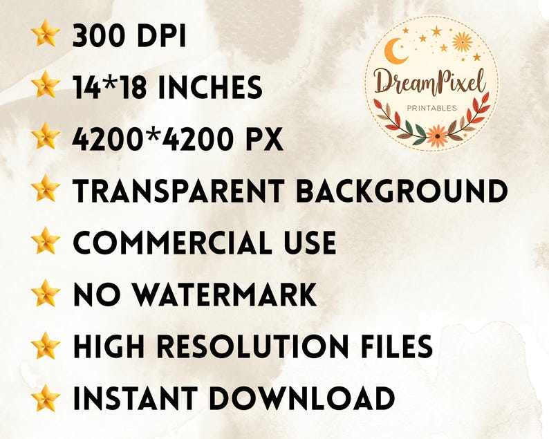 Cherry Blossom Moon PNG: Floral Spring Clipart for Sublimation (digital ...