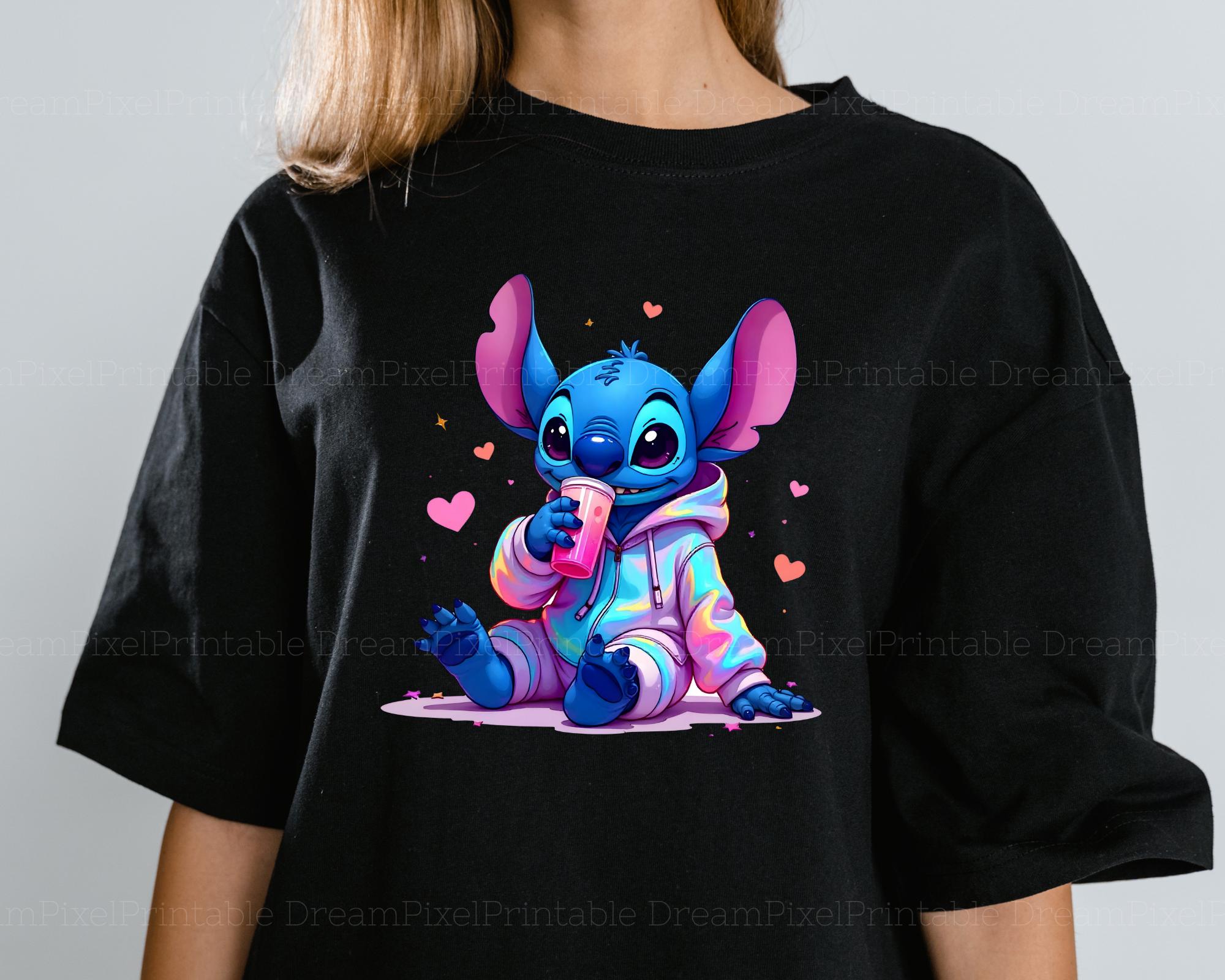 Cute Stitch Blue Alien PNG Bundle | 25 Kawaii Space Creatures ...
