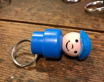 Fisher Price Little People Farmer Key Chain Miniblings Retro - Etsy