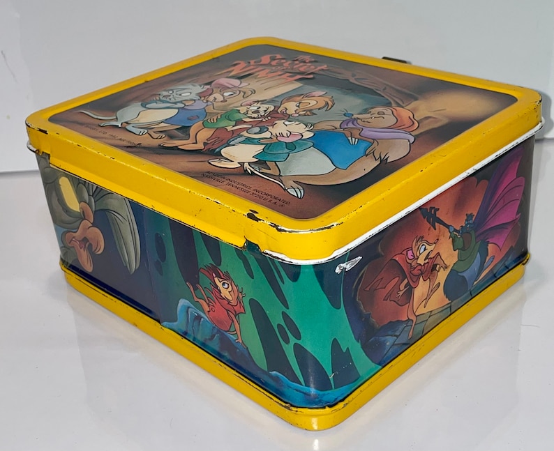 1982 the Secret of Nimh Metal Lunch Box Lunchbox in Excellent Minty ...