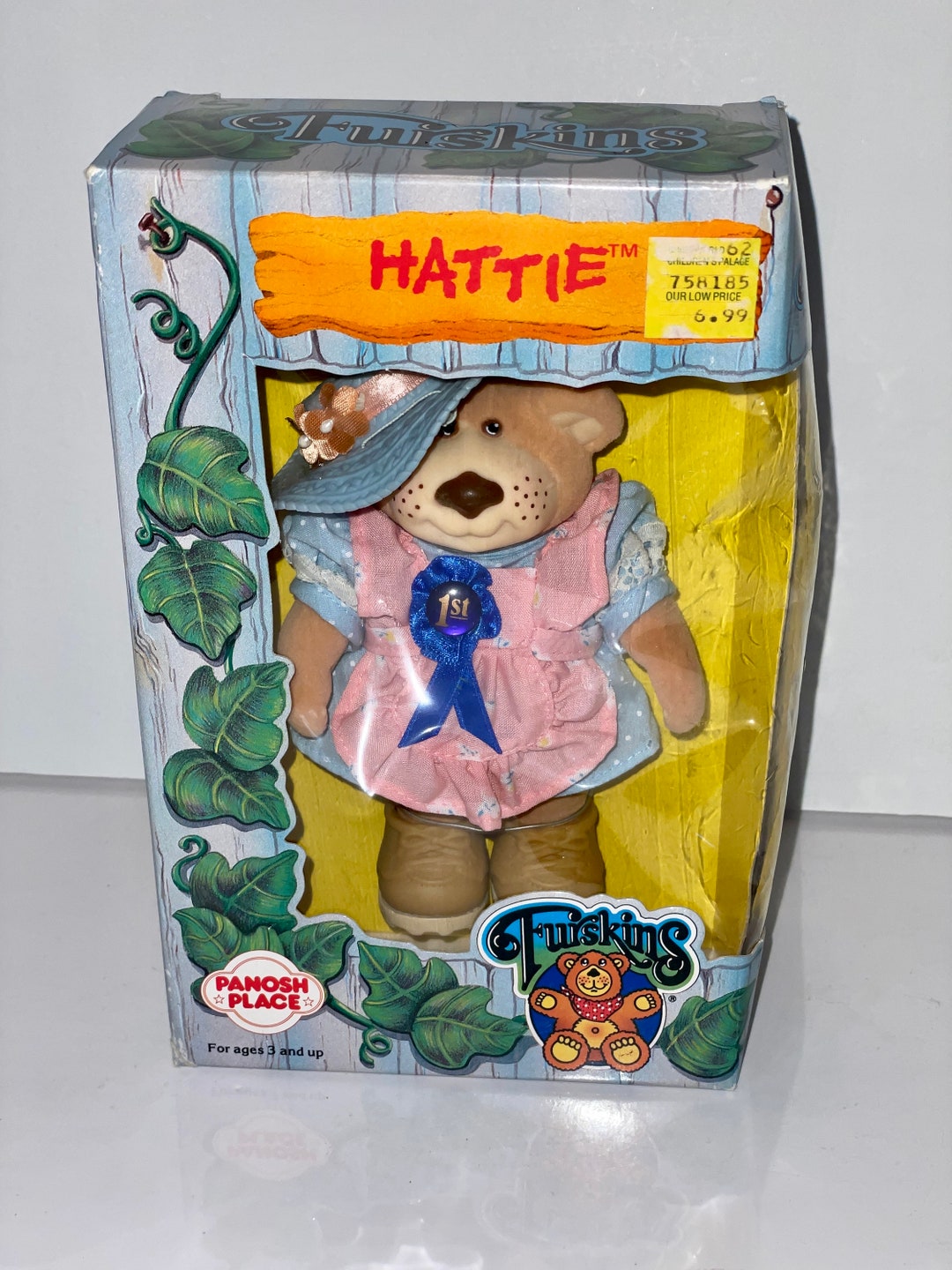 Vintage 1986 Appalachian Artworks Furskins Panosh Place Posable Flocked ...