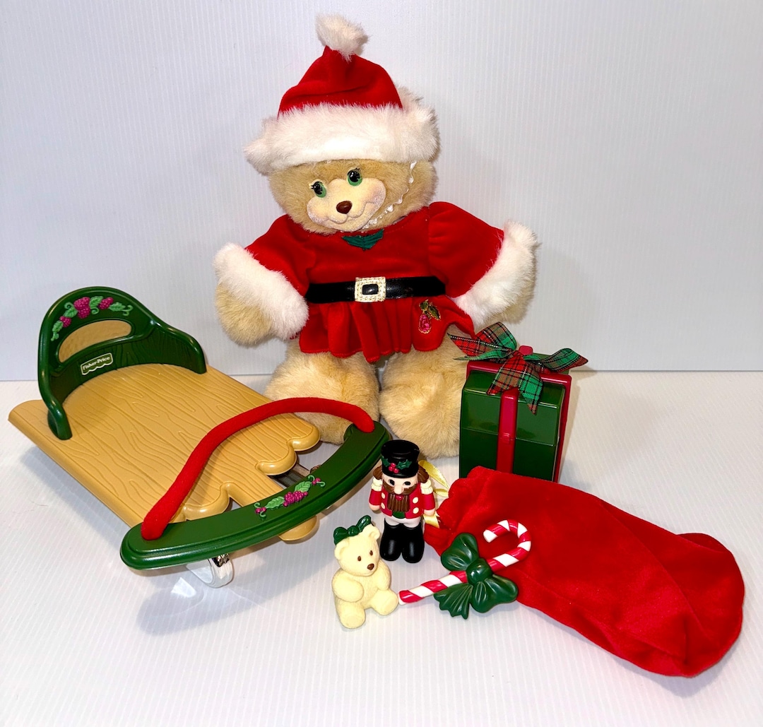 Vintage 1999 Fisher Price Briarberry Bears Plush Bear Kris Bear and ...