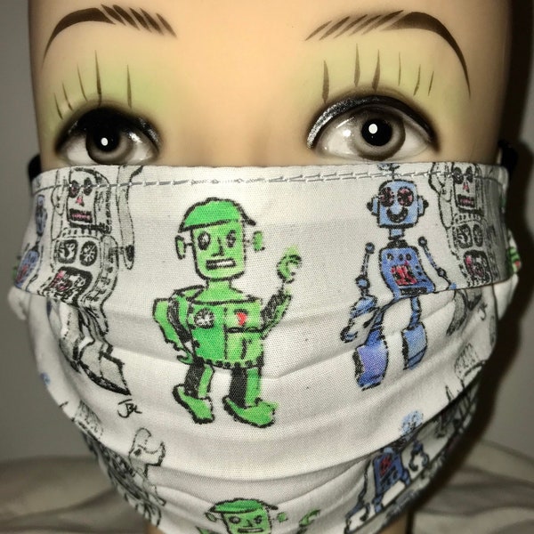 Screens Robot Fabric - Etsy