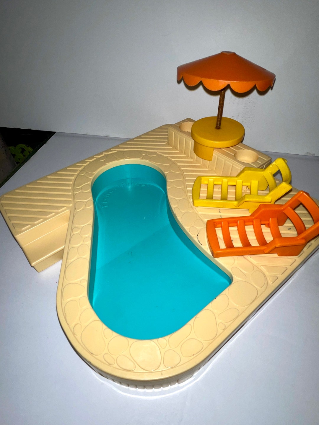 Vintage 1986 Fisher Price Little People FP LP Swimming Pool - Etsy