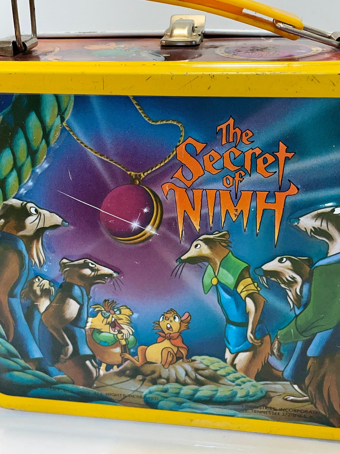 1982 the Secret of Nimh Metal Lunch Box Lunchbox in Excellent Minty ...
