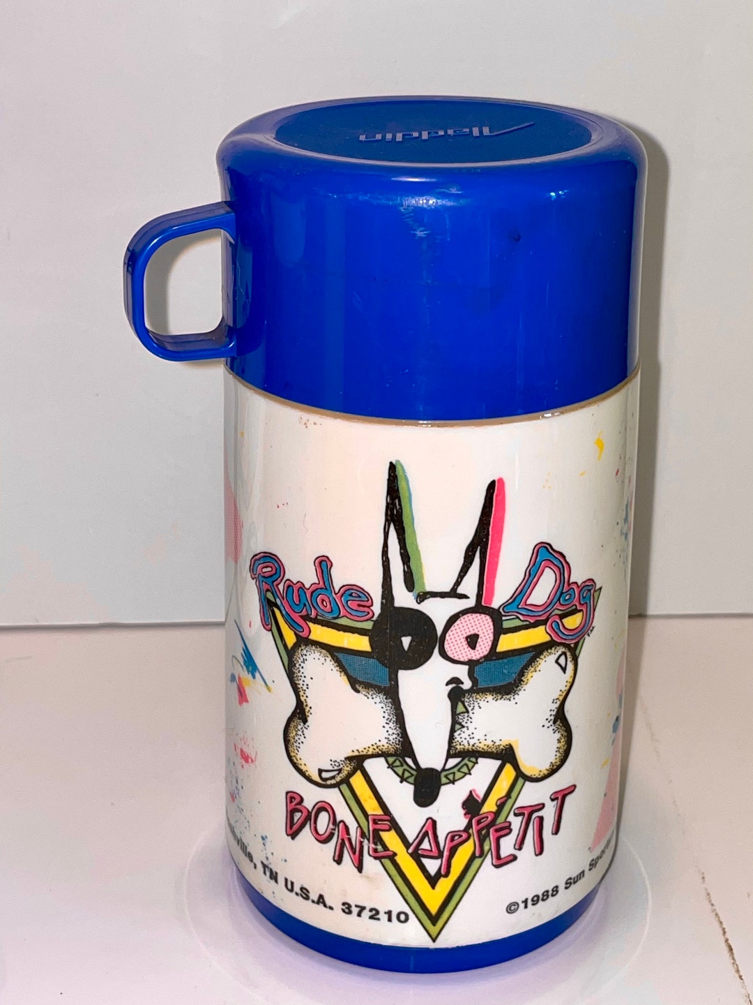 1988 Aladdin Sun Sportswear Rude Dog Rare Plastic Thermos RAD - Etsy