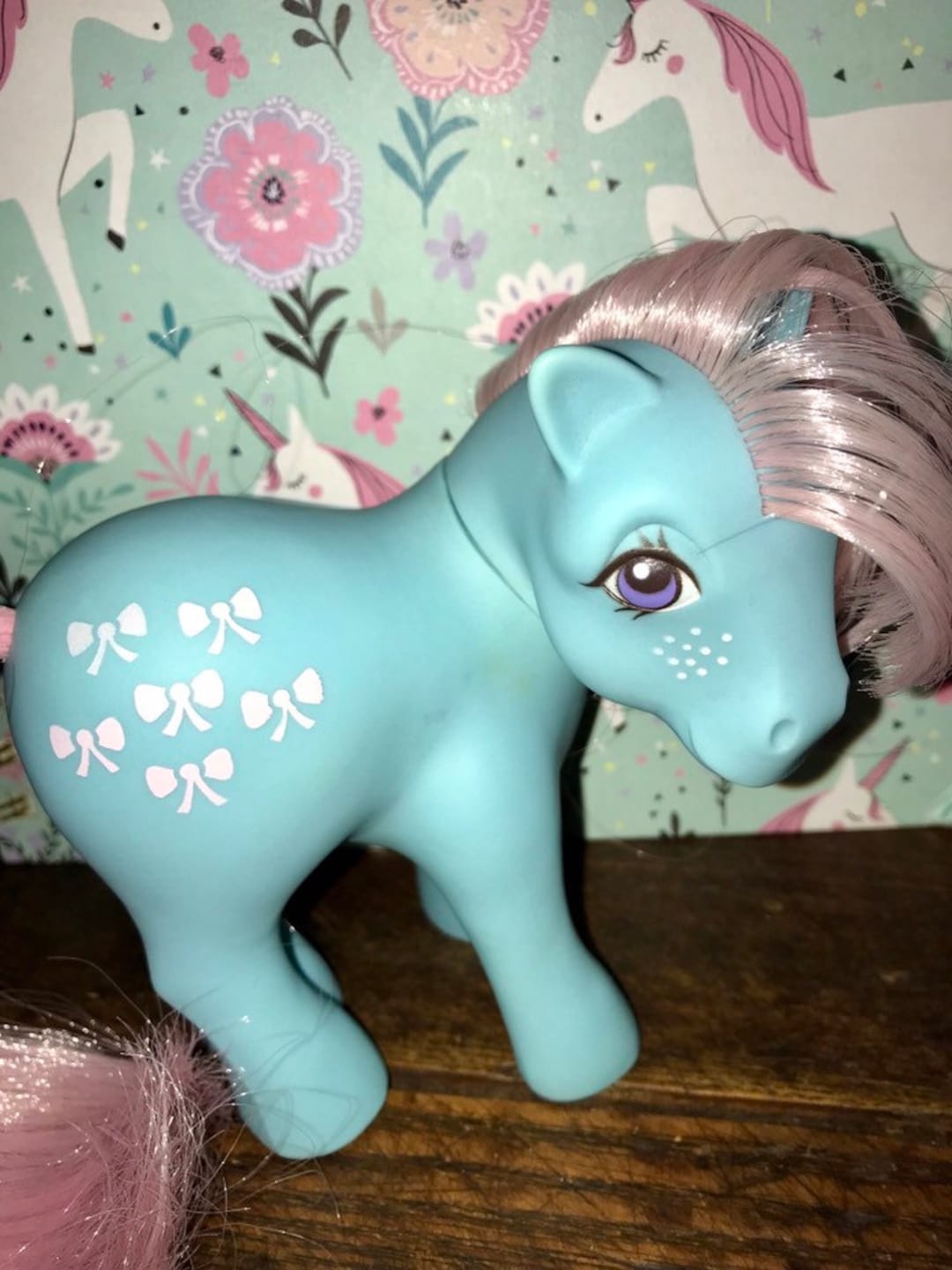 Vintage 1983 My Little Pony Ribbon Bows Collector Pony Conclave Foot ...