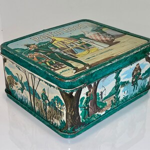 Vintage 1950's Aladdin Industries Robin Hood Metal Lunch Box Lunchbox ...