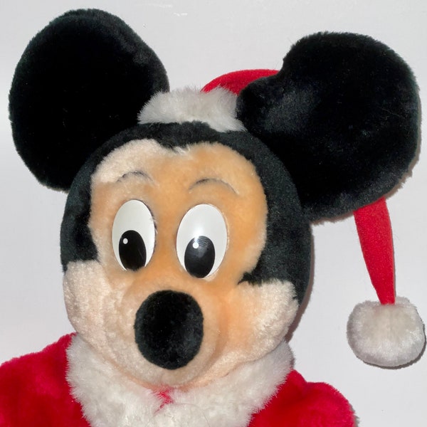 Plush Mickey Santa - Etsy
