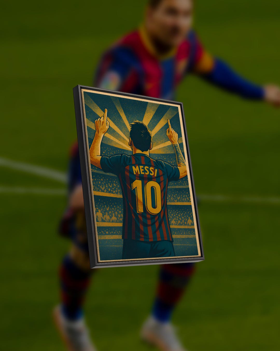 Lionel Messi Poster | Soccer Legend Wall Art | Football Icon Decor ...