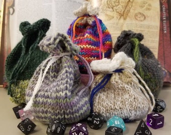 Knit Drawstring Bag Pattern - Etsy
