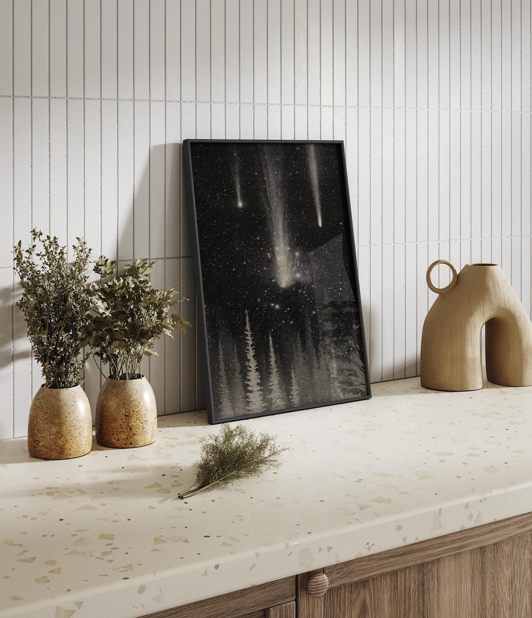 Comets Art Print Apartment Decor, Universe, Abstract Space Poster ...